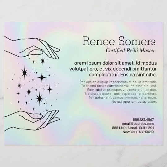 Reiki Master Chakra Energy Healer Flyer | Zazzle.com