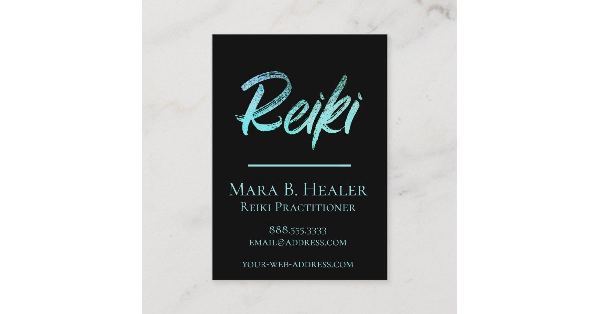 Reiki Master or Practitioner Energy Healer Business Card | Zazzle