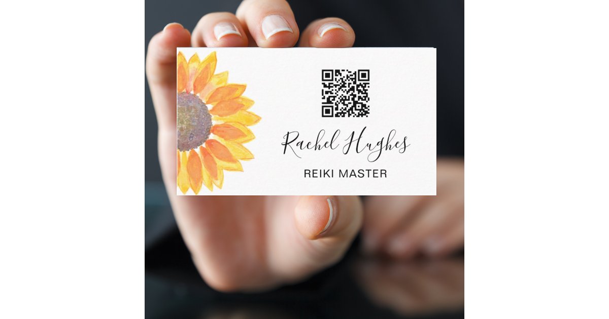 Reiki Master QR Code Business Card | Zazzle