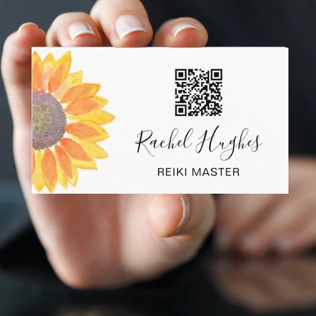 Reiki Master QR Code Business Card | Zazzle