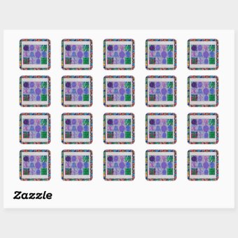 Reiki n Karuna Healing Sign 12 V24 Square Sticker | Zazzle