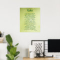 'Reiki' poem art poster | Zazzle