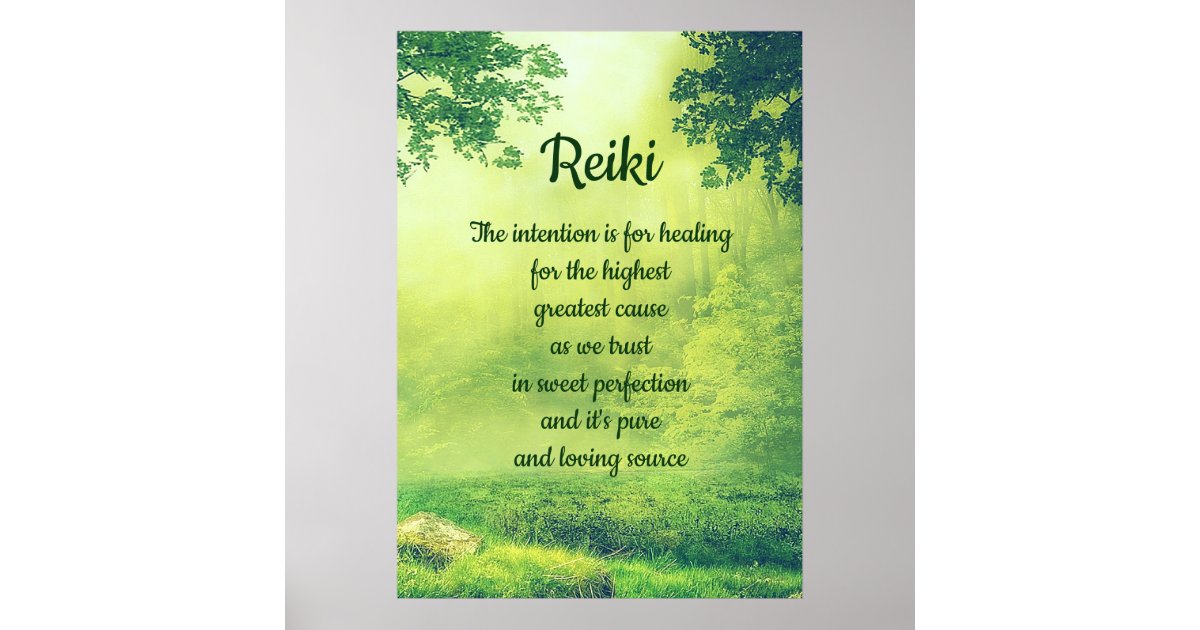 Reiki Poem Poster | Zazzle