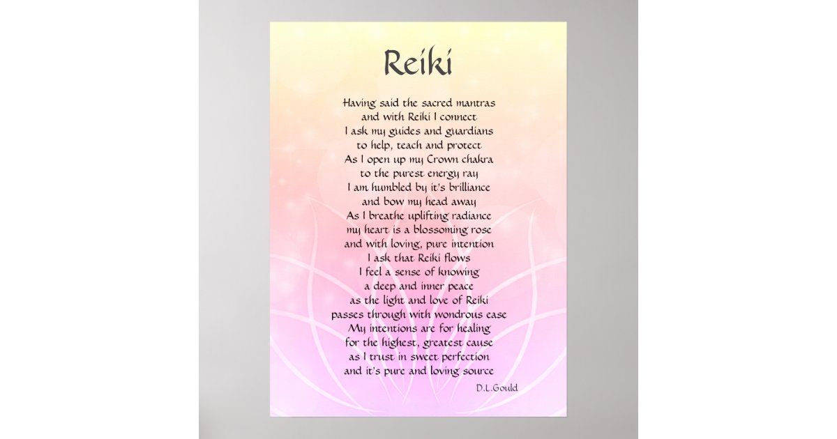 Reiki Poster | Zazzle