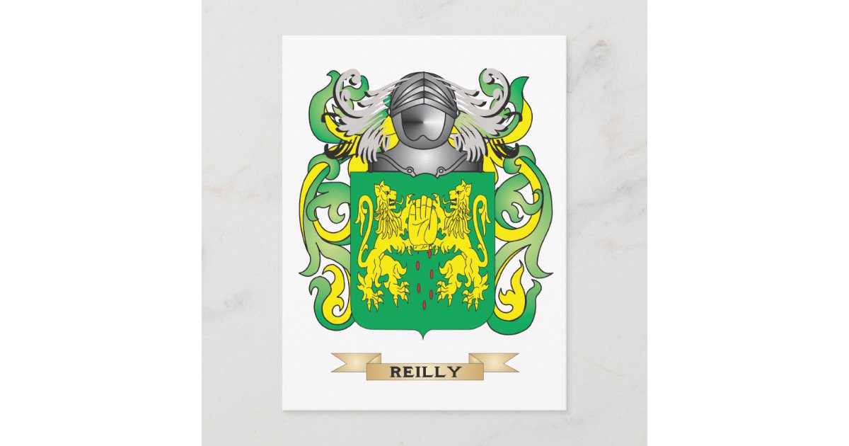 Reilly Coat of Arms (Family Crest) Postcard | Zazzle