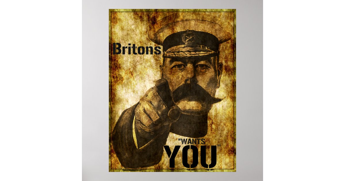 Reimagined Lord Kitchener Wants You Poster | Zazzle