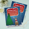 Reindeer Christmas Program Flyer | Zazzle