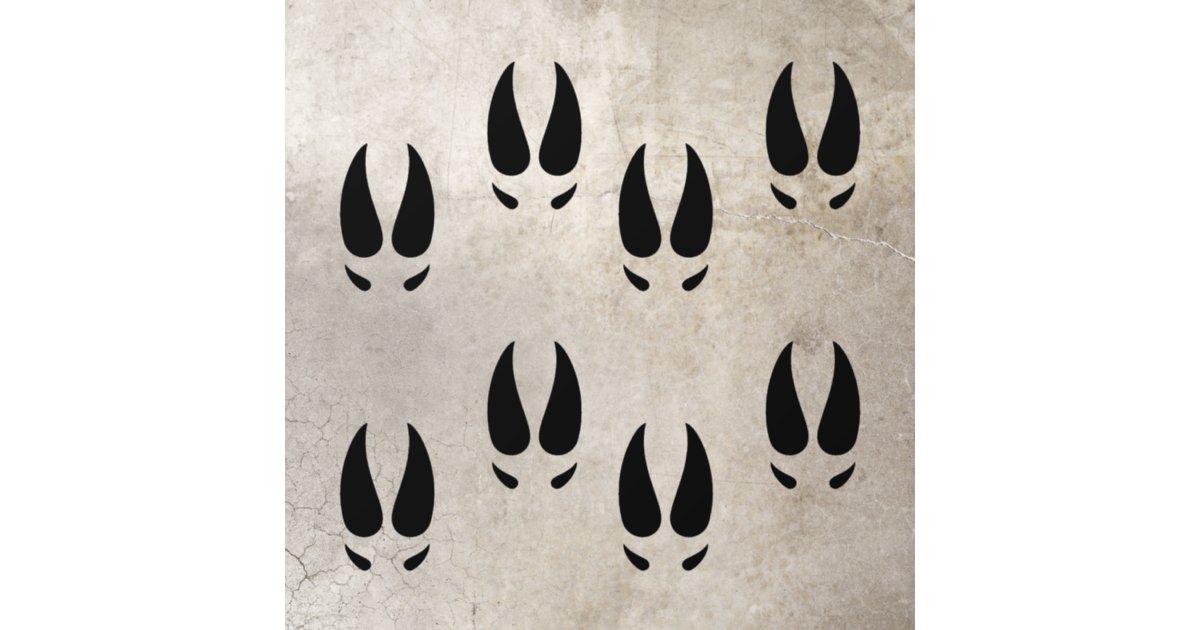 Reindeer Footprints Floor Decals | Zazzle