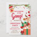 Reindeer Fun Rounding Up the Gang Christmas Party Invitation | Zazzle
