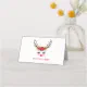 Reindeer Holiday Christmas Party Food Tent Place Card | Zazzle