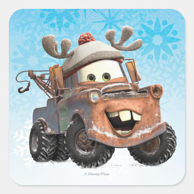 Reindeer Mater Square Sticker | Zazzle