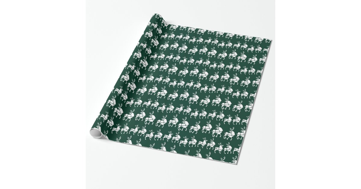 Reindeer Wrapping Paper Christmas Wrapping Paper | Zazzle
