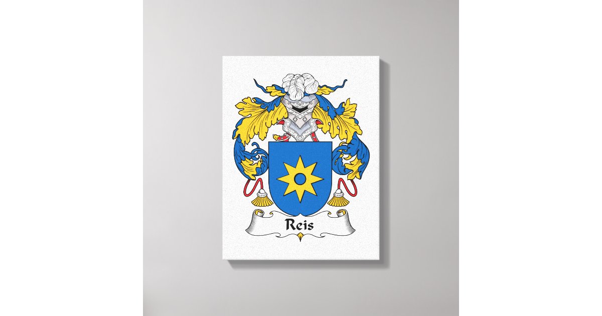 Reis Family Crest Canvas Print | Zazzle