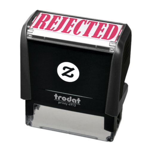 Rejected Declined Business Office Framed Simple Self-inking Stamp | Zazzle