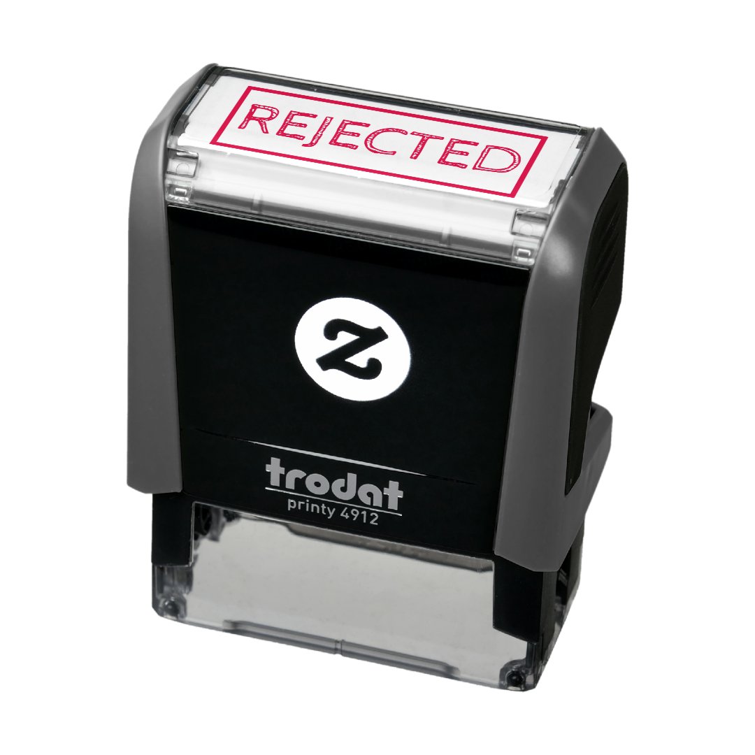 "Rejected" Stamp | Zazzle