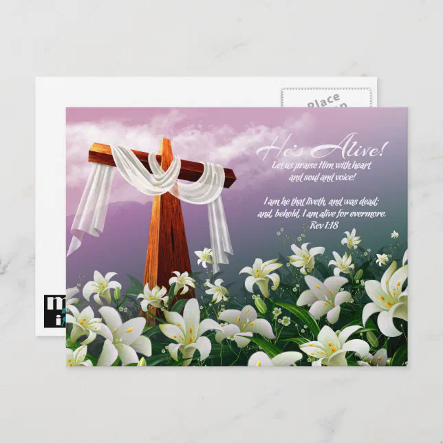 Rejoice. Customizable Easter Postcards | Zazzle