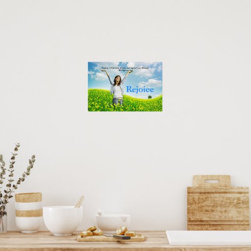 Rejoice in the Lord always Worship Praise Poster | Zazzle