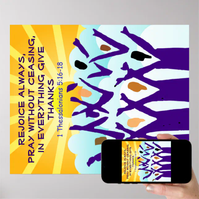 Rejoice poster | Zazzle