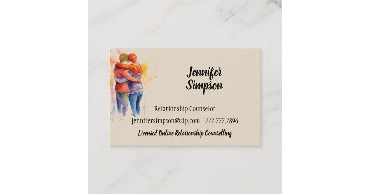 Relationship Coaching Counselling Business Card | Zazzle
