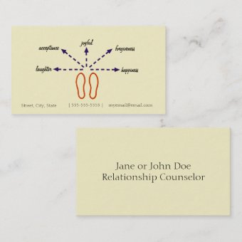 Relationship Counselor Business Card | Zazzle
