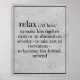 Relax Definition to Remind someone Poster | Zazzle