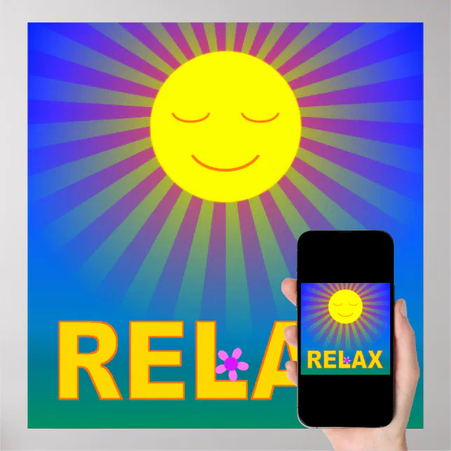 RELAX Poster | Zazzle
