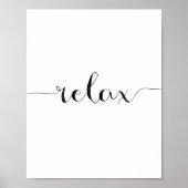 Relax Poster | Zazzle