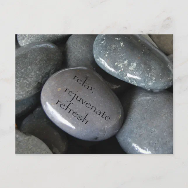 relax rejuvenate refresh postcard | Zazzle
