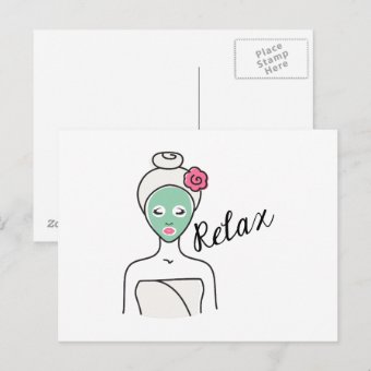 Relax Spa Beauty Postcard | Zazzle