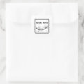 Relax zone sign square sticker | Zazzle