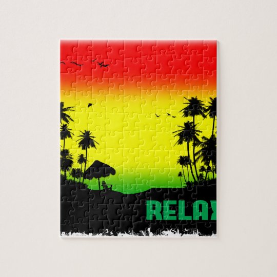 relaxation rasta jigsaw puzzle | Zazzle.com