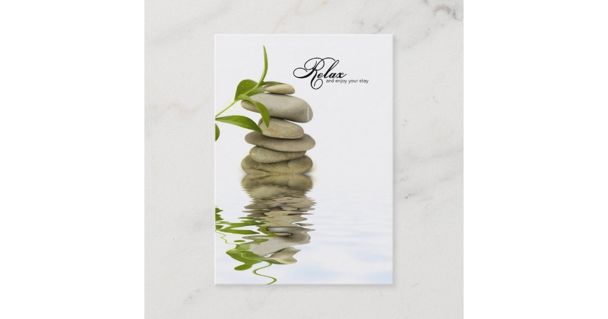 Relaxing Zen Business Card Template | Zazzle