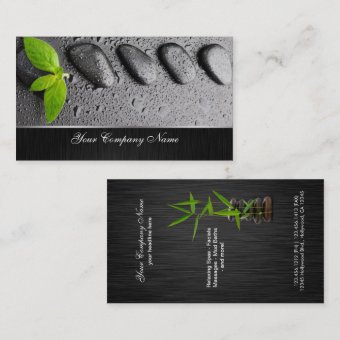 Relaxing Zen Business Card Template | Zazzle