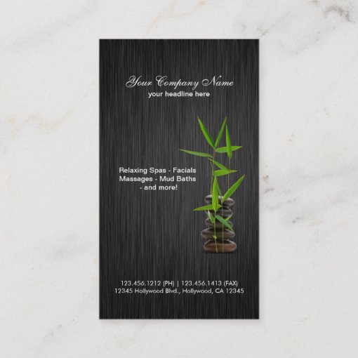 Relaxing Zen Business Card Template | Zazzle