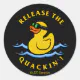 Release The Quackin' Classic Round Sticker | Zazzle