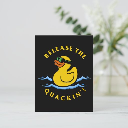 Release The Quackin' Postcard | Zazzle