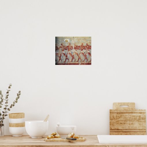 Relief depicting parade in honour of Hathor Poster | Zazzle
