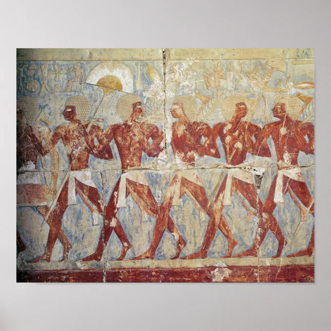 Relief depicting parade in honour of Hathor Poster | Zazzle