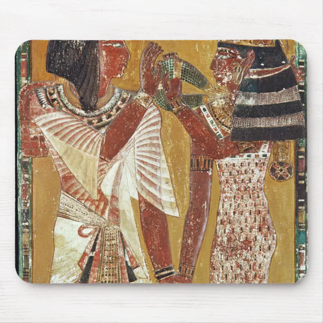 Relief depicting the Goddess Hathor placing Mouse Pad | Zazzle