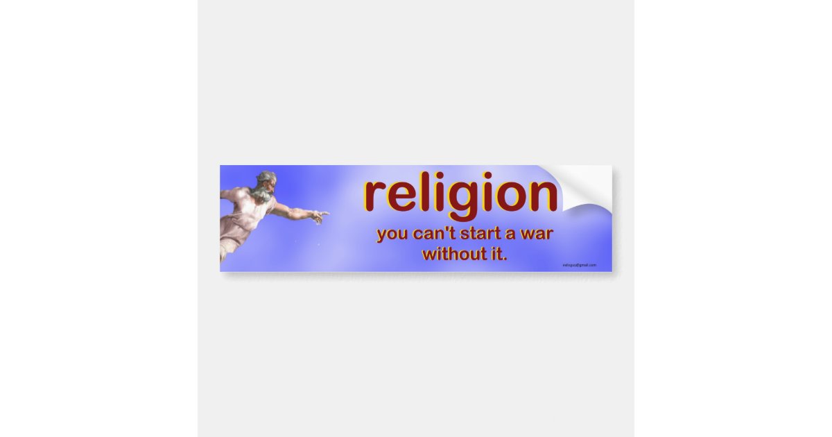 religion bumper sticker | Zazzle
