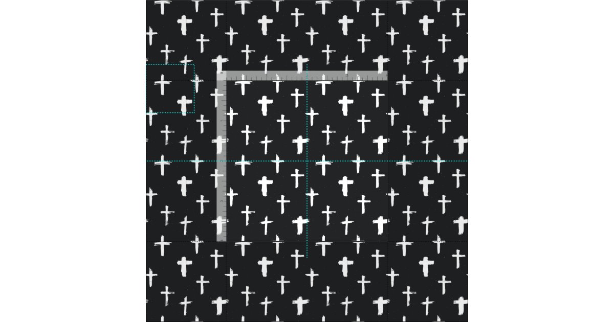 Religion Cross Pattern Fabric | Zazzle