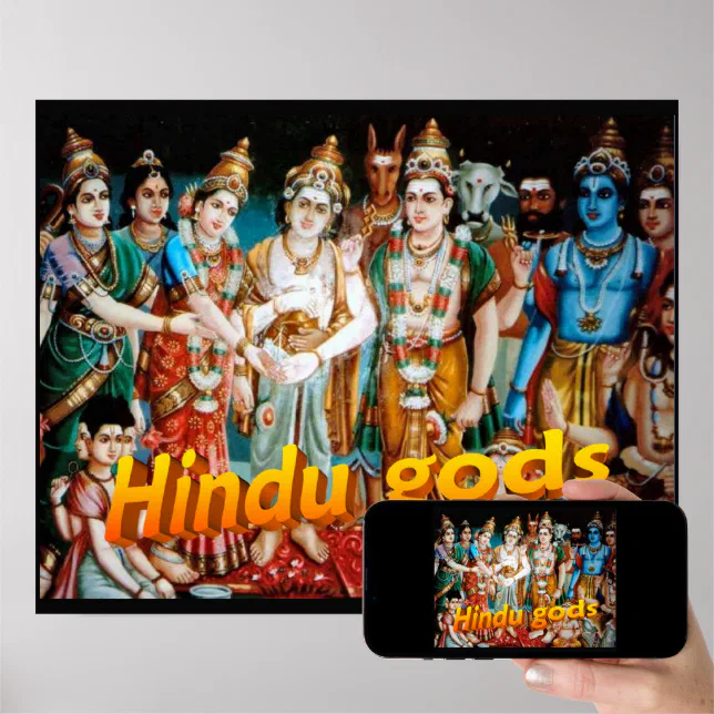 Religion, Hinduism, Hindu gods Poster | Zazzle