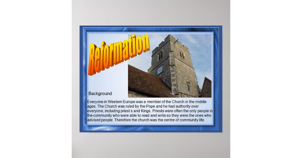 Religion, History, Reformation, background Poster | Zazzle