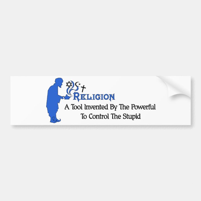 Religion Tool Bumper Sticker | Zazzle.com