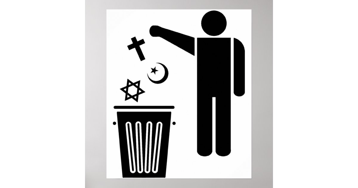 Religion Wastebin Poster | Zazzle