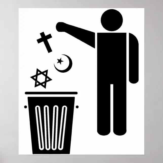 Religion Wastebin Poster | Zazzle
