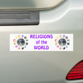 RELIGIONS of the WORLD Bumper Sticker | Zazzle