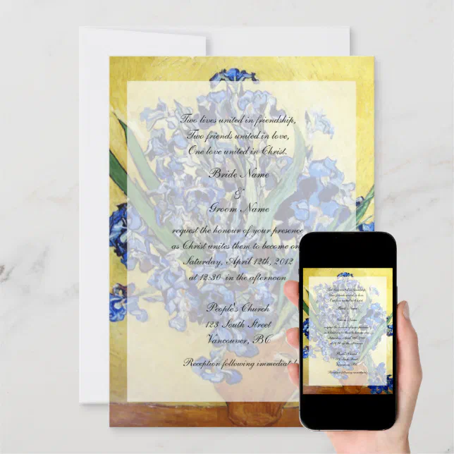 Religions wedding. Vincent van Gogh Invitation | Zazzle