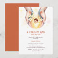 Religious A Child of God Christian Baby Shower Invitation | Zazzle