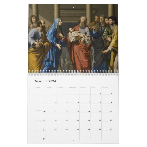 Religious Art Calendar | Zazzle